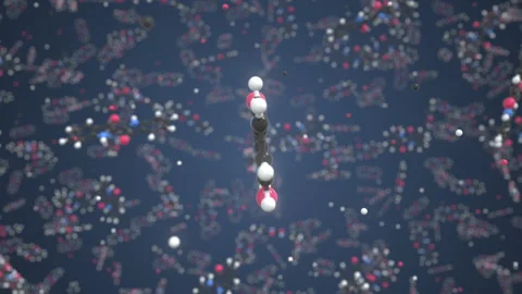 Indigo molecule, conceptual molecular mo... | Stock Video | Pond5