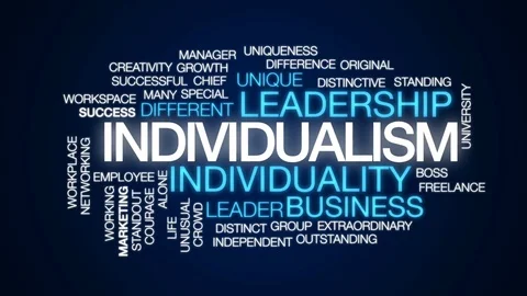 Individualism animated word cloud, text ... | Stock Video | Pond5