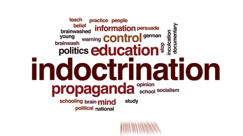 Indoctrination animated word cloud, text... | Stock Video | Pond5