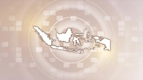 Indonesia Animated Map | Stock Video | Pond5