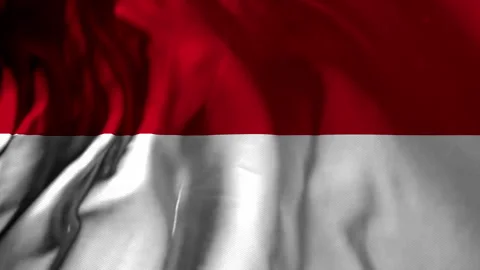 Indonesia flag waving animation, 4K vid... | Stock Video | Pond5
