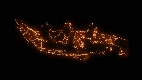 Jakarta Map Outline Stock Footage ~ Royalty Free Stock Videos | Pond5
