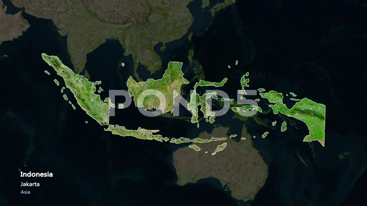 Indonesia Map And Satellite Image