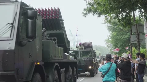 The Indonesian National Army (TNI) exhib... | Stock Video | Pond5