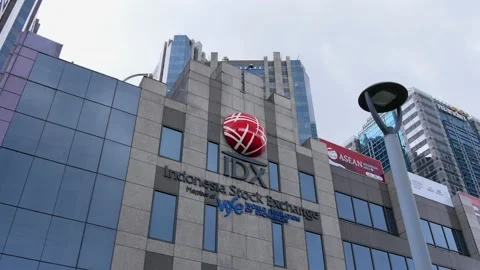 Indonesian Stock Exchange signage on off... | Stock Video | Pond5