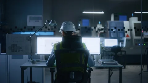 Industrial Engineer Solving Problems, Wo... | Stock Video | Pond5