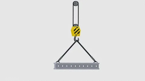 Industrial hook. Animation slab changed ... | Stock Video | Pond5