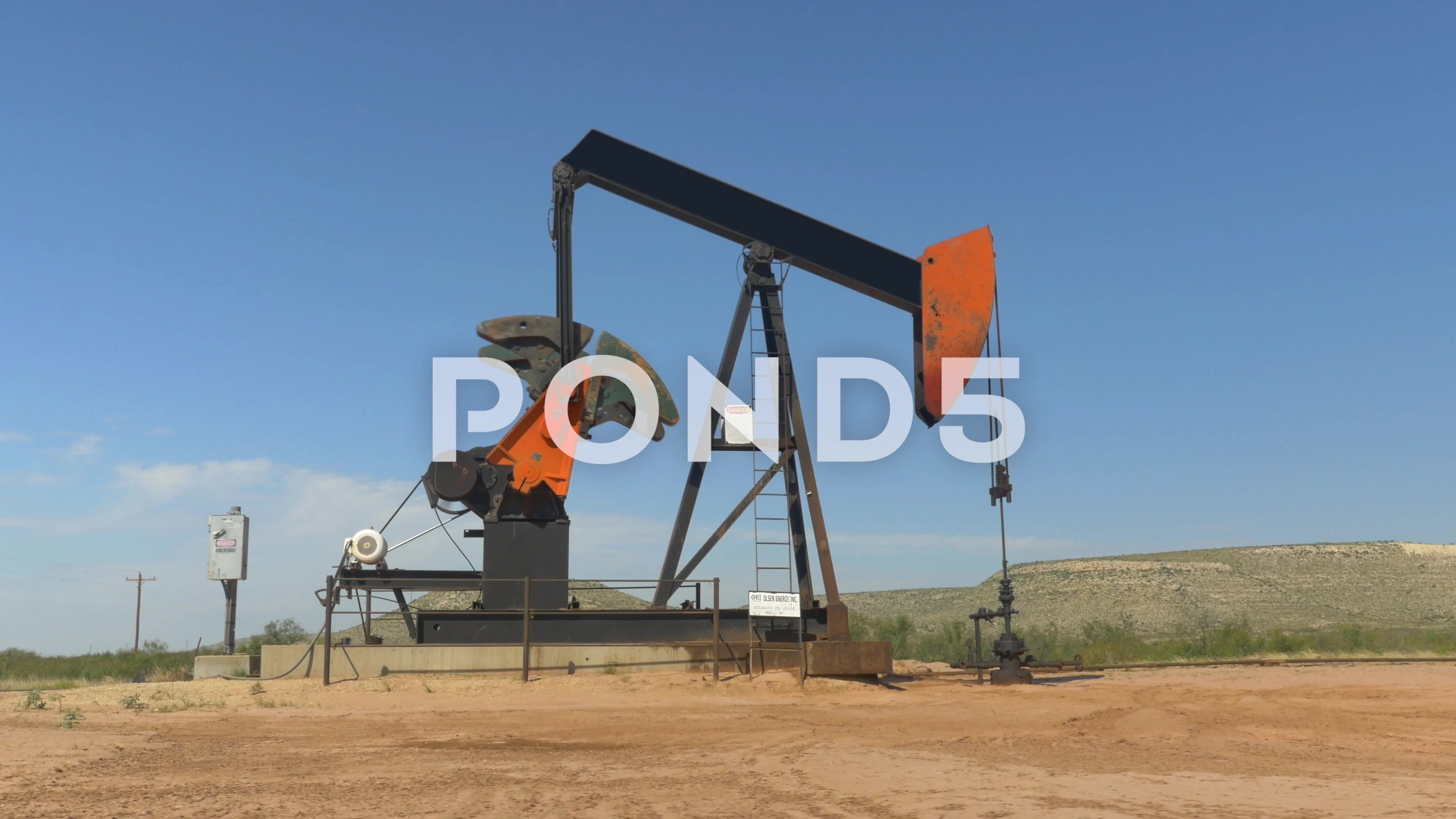 Texas Oil Pump Jack Sunset Photos