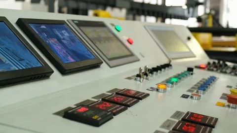 Industrial Machine Control Panel | Stock Video | Pond5