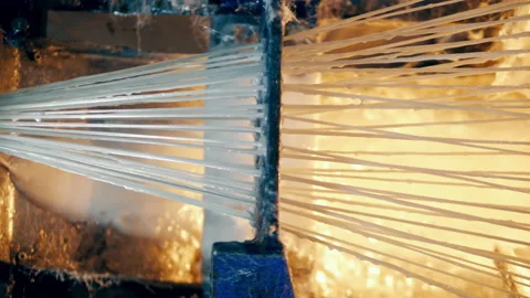 Industrial mechanism with fiberglass str... | Stock Video | Pond5