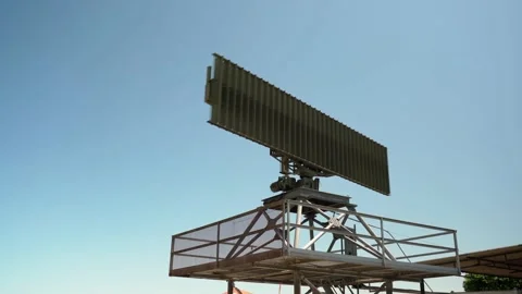 Industrial military radar for transmitti... | Stock Video | Pond5