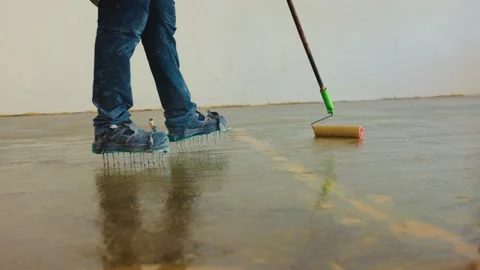 Industrial painter applies a primer laye... | Stock Video | Pond5