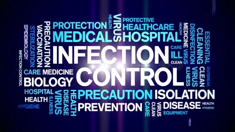 infection control animated word cloud,an... | Stock Video | Pond5