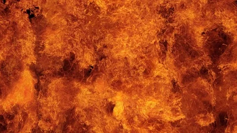 Inferno fire wall in real-time with seam... | Stock Video | Pond5
