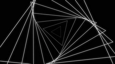 Infinite Black And White Triangles Hypno... | Stock Video | Pond5