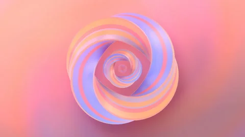 Infinite digital loop animation of neon ... | Stock Video | Pond5