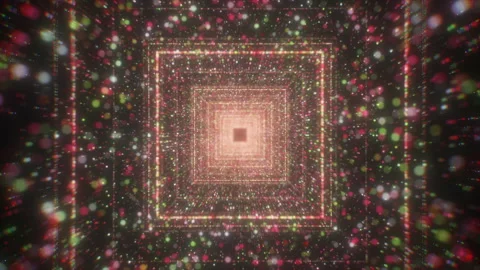 Infinite light in the end of the square ... | Stock Video | Pond5