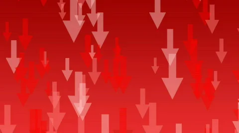 Infinite loop of red arrows background | Stock Video | Pond5