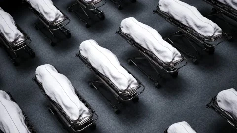 An infinite number of dead bodies covere... | Stock Video | Pond5