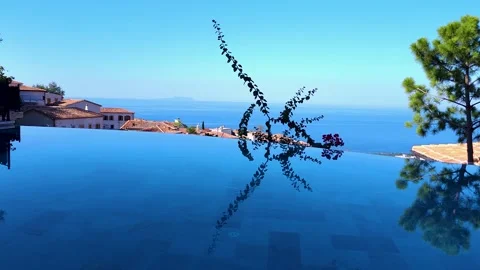Infinity pool on luxury resort located o... | Stock Video | Pond5