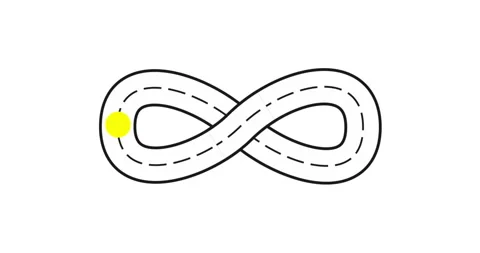 Infinity sign seamless loop 2D animation... | Stock Video | Pond5