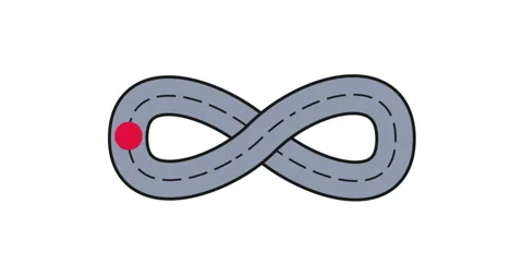 Infinity sign seamless loop 2D animation... | Stock Video | Pond5
