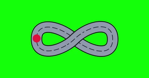 Infinity sign seamless loop 2D animation... | Stock Video | Pond5