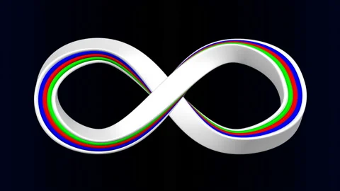 Infinity Sign 3D Stock Video Footage | Royalty Free Infinity Sign 3D ...
