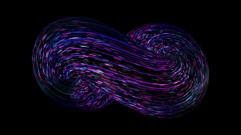 Infinity symbol, 3D moving colorful figu... | Stock Video | Pond5