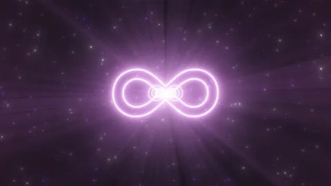 Infinity Symbol Sign Shape Moving Bright... | Stock Video | Pond5