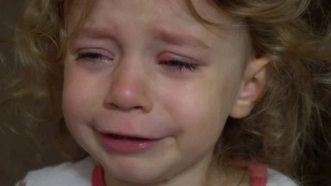inflammation of the eye, the baby is cry... | Stock Video | Pond5