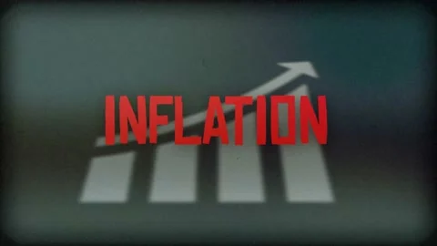 Inflation Text Animation Background V1 | Stock Video | Pond5