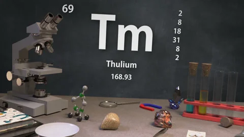 Infographic of 69 Element Tm Thulium of ... | Stock Video | Pond5