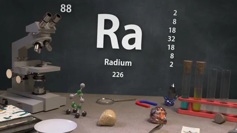 Infographic of 88 Element Ra Radium of t... | Stock Video | Pond5