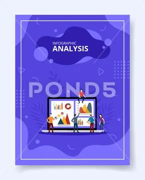 Infographic analysis people analytic chart diagram on laptop for ...