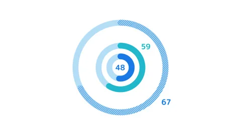 Infographic Element - Radial Bar Chart | Stock Video | Pond5