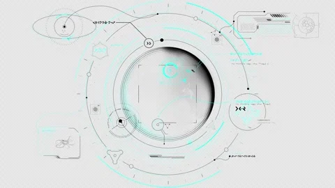 Infographic interface of aliens explorin... | Stock Video | Pond5