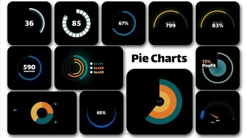 After Effects Template: Infographic Pie Charts #250002592