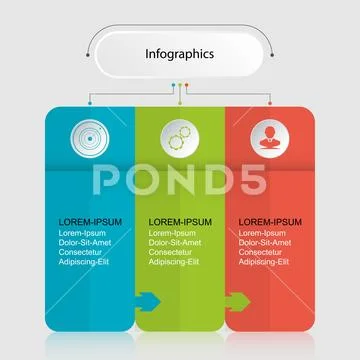 Infographics of 3 elements banner,presentation timeline template step ...