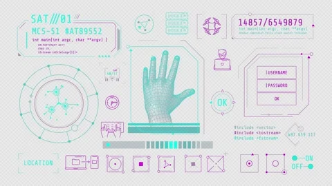 Infographics about computer security ani... | Stock Video | Pond5