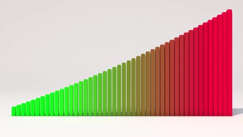 Infographics Chart Bars Zoom Out | Stock Video | Pond5