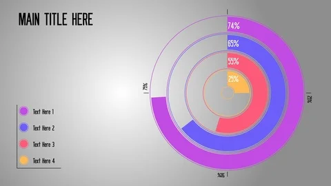 Infographics Color Wheel With Bars ~ After Effects #101562764