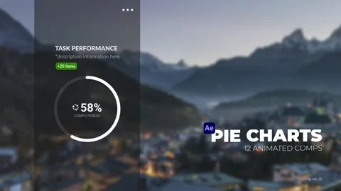 After Effects Template Infographics Pie Charts 262541845