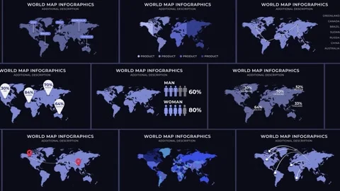 Infographics World Map ~ After Effects Template #282879810