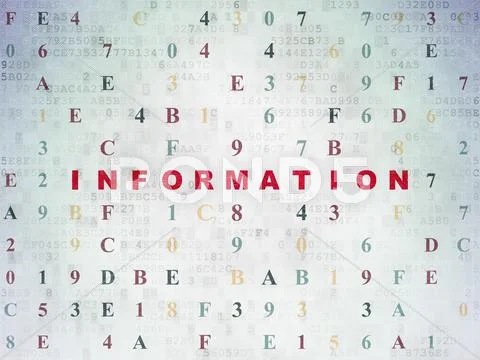 Information concept: Information on Digital Paper background ...