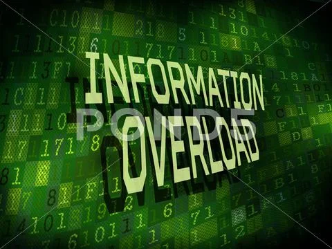 Information overload words isolated on digital background ~ Clip Art ...