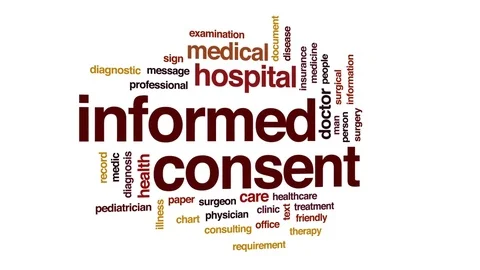 Informed consent animated word cloud, te... | Stock Video | Pond5