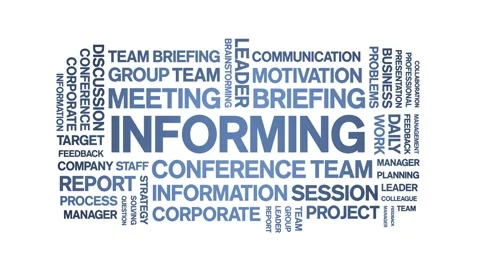 Informing animated word cloud,animation ... | Stock Video | Pond5
