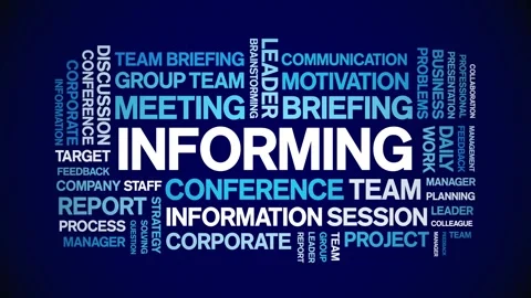 Informing animated word cloud,animation ... | Stock Video | Pond5