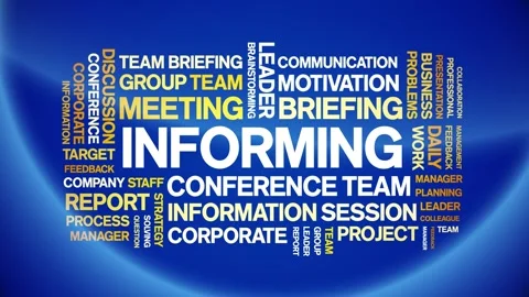 Informing animated word cloud,animation ... | Stock Video | Pond5